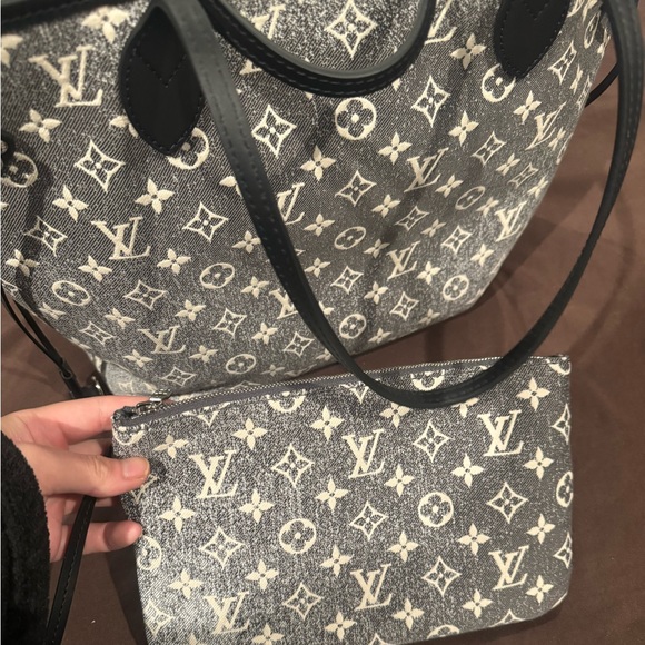 Louis Vuitton | Bags | Louis Vuitton Denim Monogram Jacquard Neverfull ...